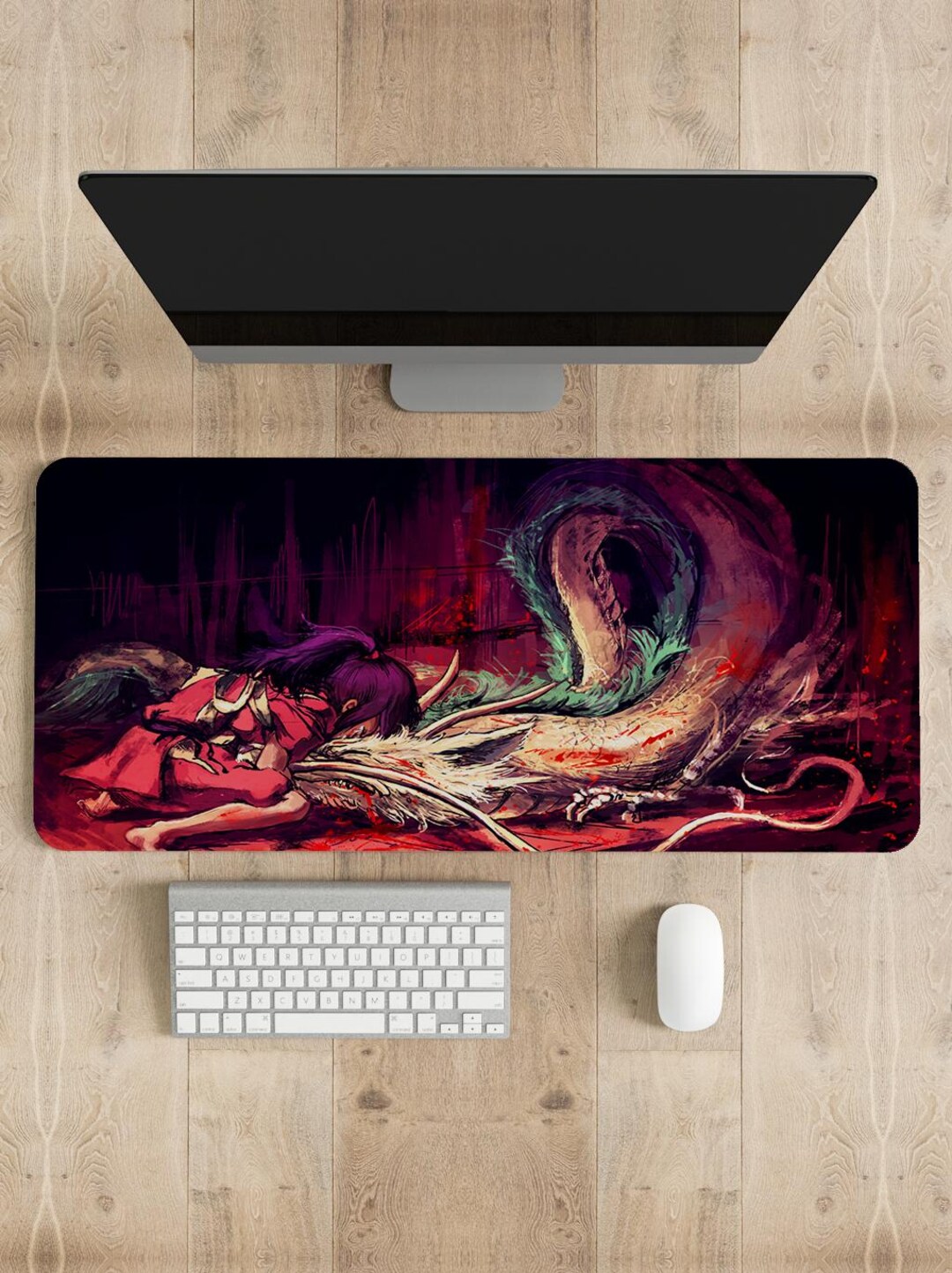 Spirited Away Mouse Pad, Gaming Mouse Pad, Desk Mat, Customize Mouse ...