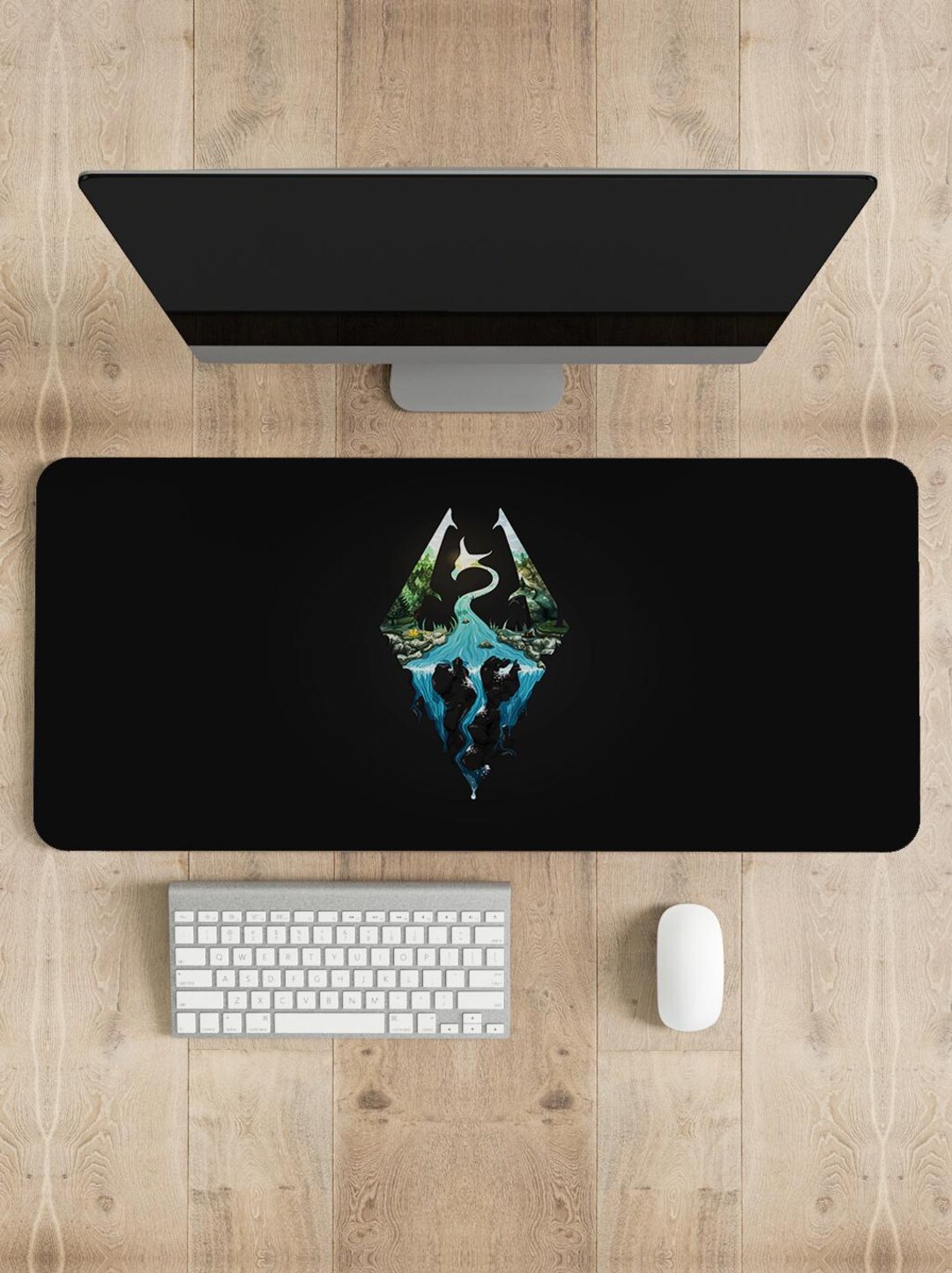 The Elder Scrolls V Skyrim Pad, Mouse Pad, Gaming Mouse Pad, Desk Mat ...