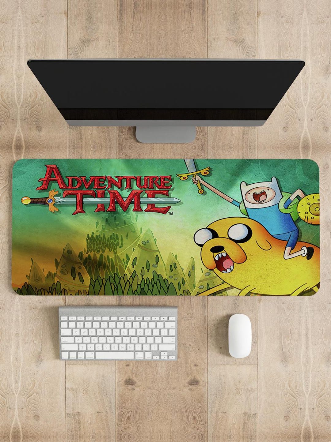 Adventure Time Mouse Pad, Tv Series Mouse Pad, Desk Mat, Customize ...