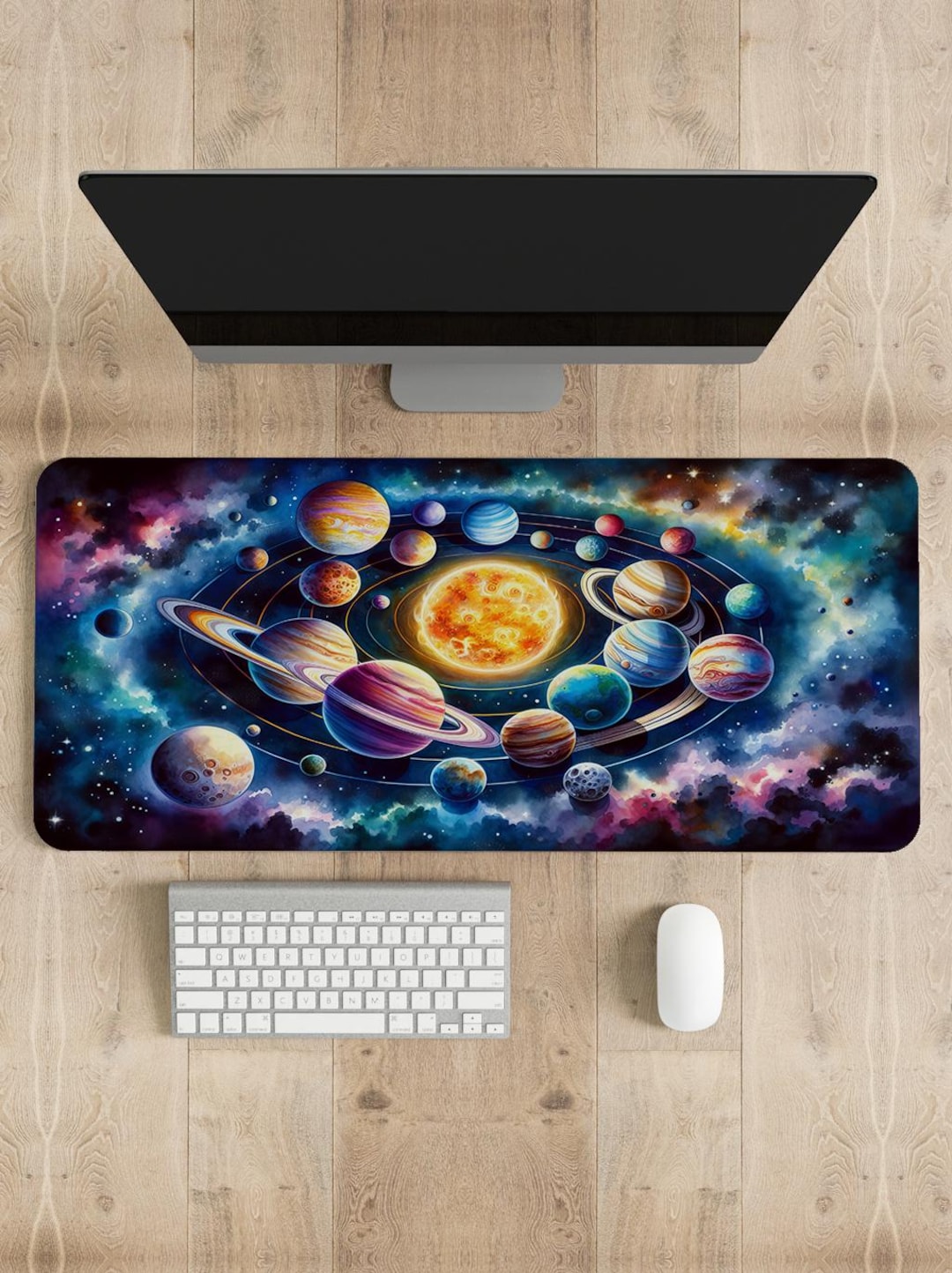 Solar System Mouse Pad, Planet Mouse Pad, Galaxy Mouse Pad, Gaming ...