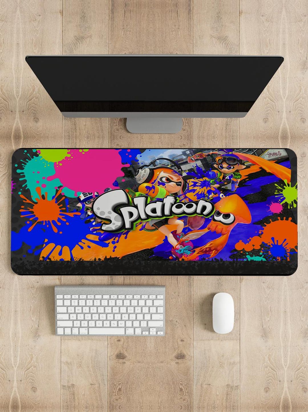Splatoon Mouse Pad, Gaming Mouse Pad, Desk Mat, Customize Mouse Pad ...