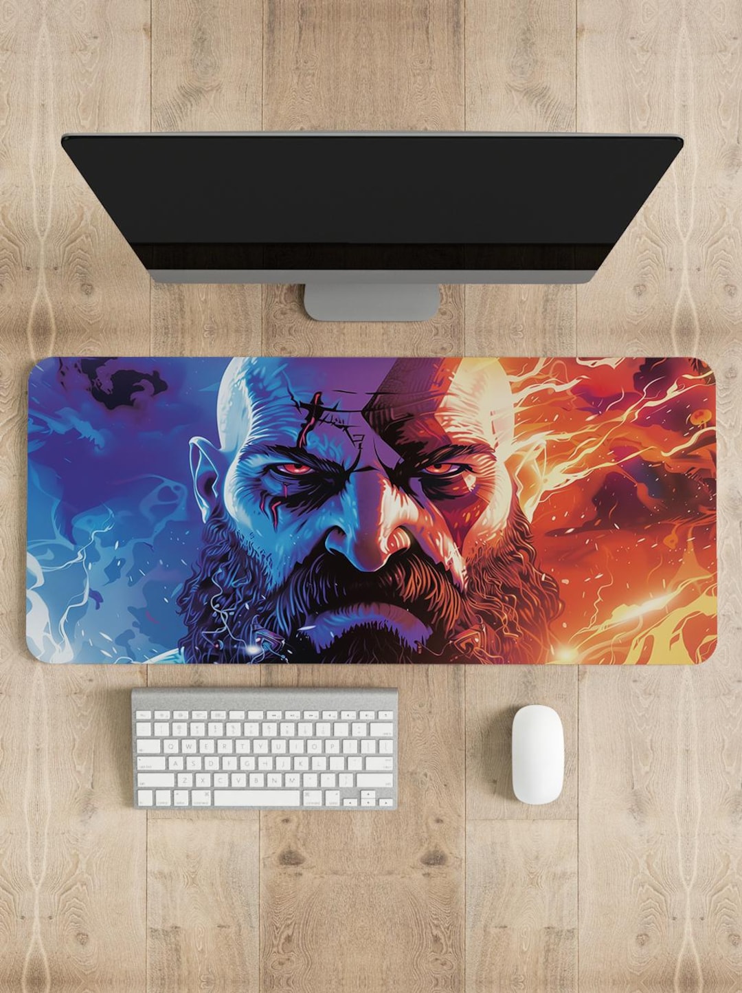 God of War Mouse Pad, Gaming Mouse Pad, Desk Mat, Customize Mouse Pad ...