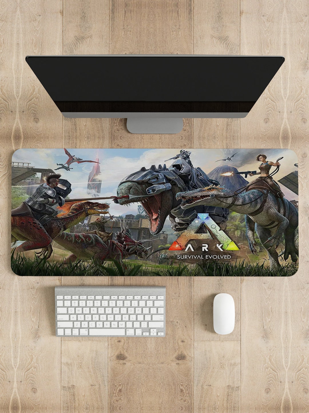 Ark Survival Evolved Mouse Pad, Gaming Mouse Pad, Desk Mat, Customize ...