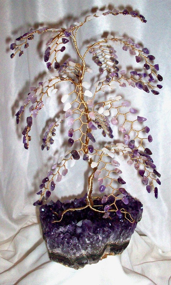 Large Amethyst Gem Tree - Etsy