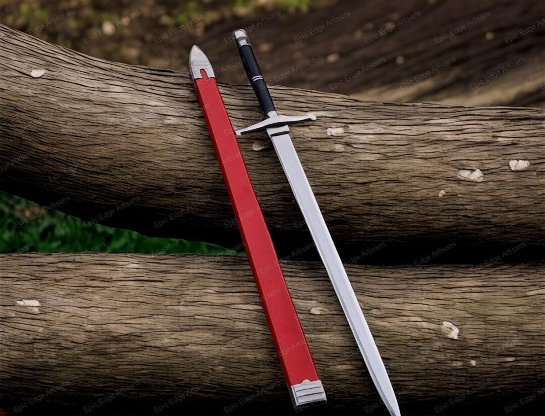 Hand Forged Warrior's Sword Replica | Long Sword | Handmade Engraved ...