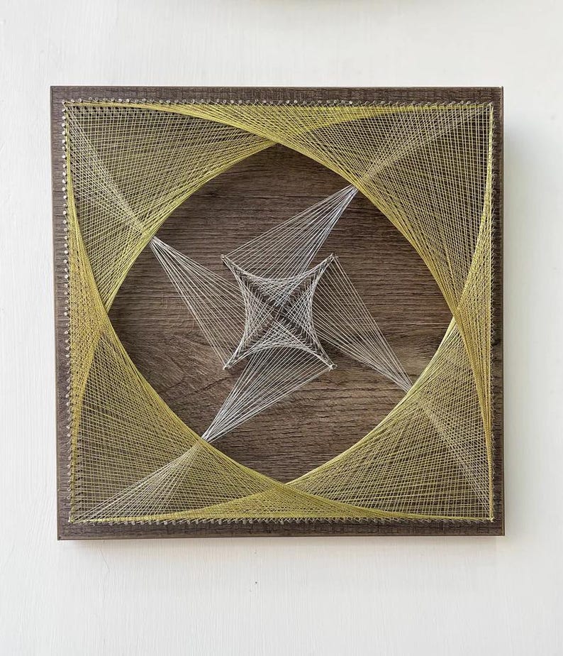 String Art Wall Decor Personalized 3D Handmade String Art Mandala ...