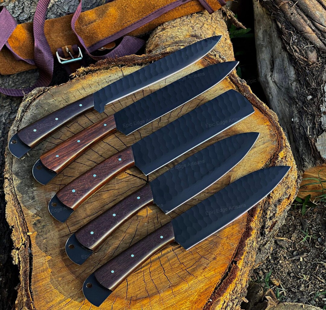 Hand-forged Damascus Chef Knife Set – Japanese Style Cooking Knives ...
