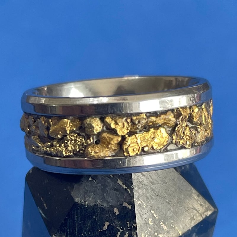 Gold Nugget Ring - Etsy