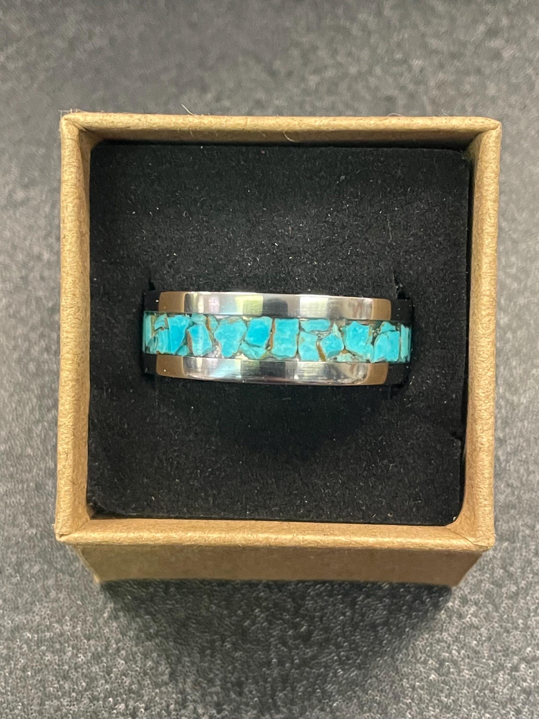 Turquoise Inlay Ring - Etsy