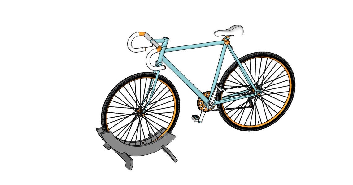Simple Bike Wood or Plastic Stand Pdf,dxf - Etsy