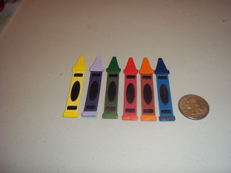 Crayons -6 to a Set - Etsy