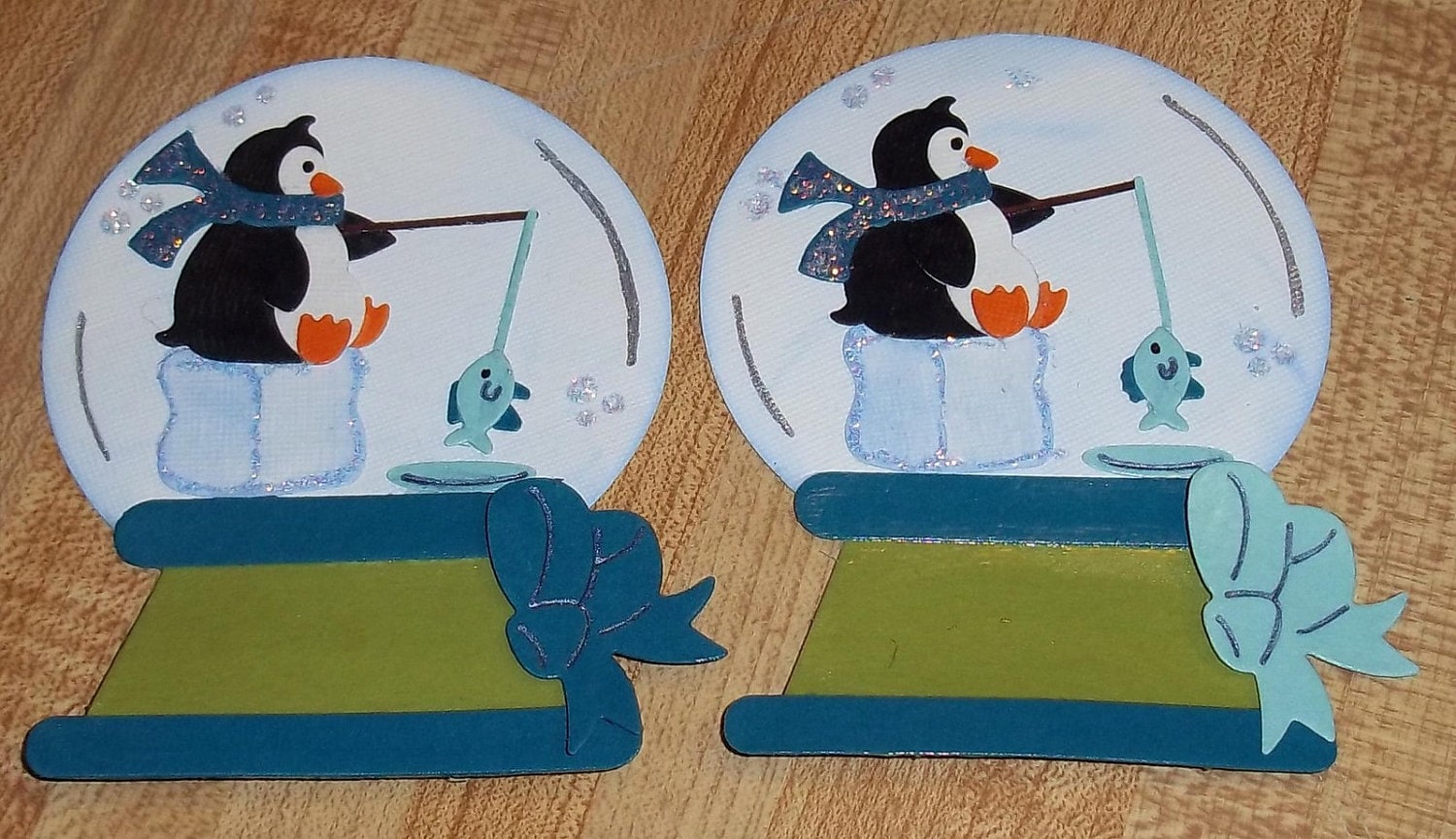 Penguin Snow Globes 2 to a Set - Etsy