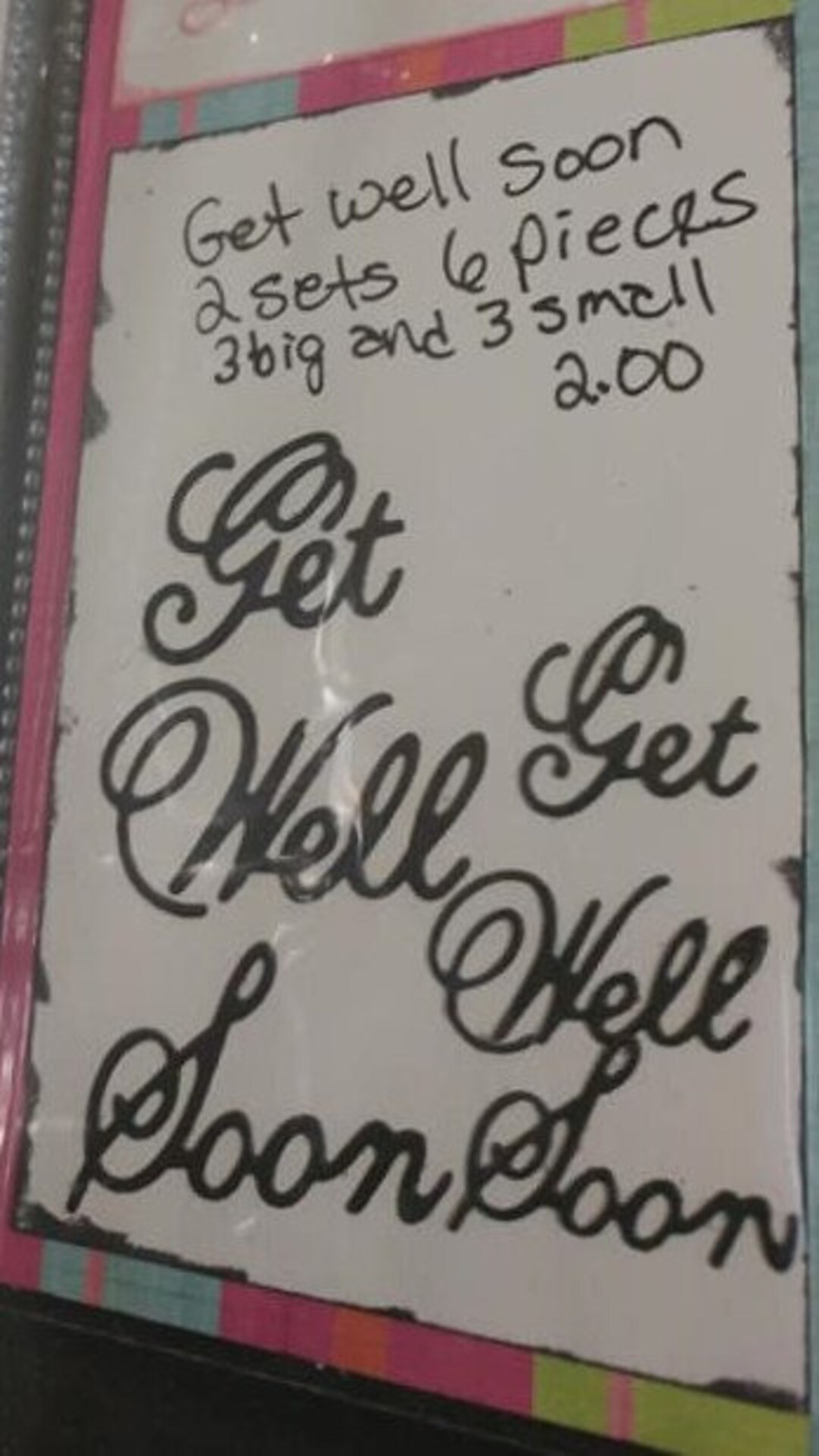 Get Well Soon Word Set 6 Pieces to a Set - Etsy