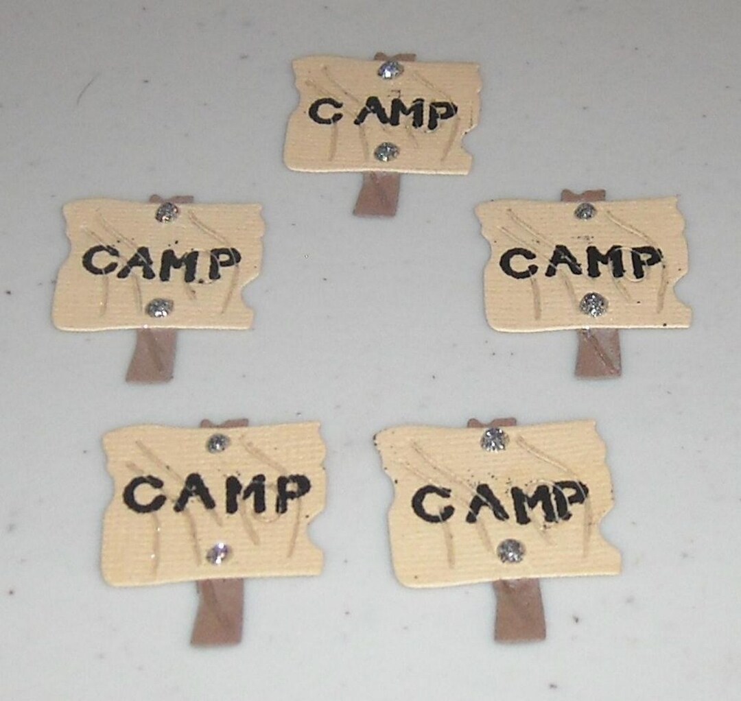 Camp Signs - 5 to a Pack - Etsy