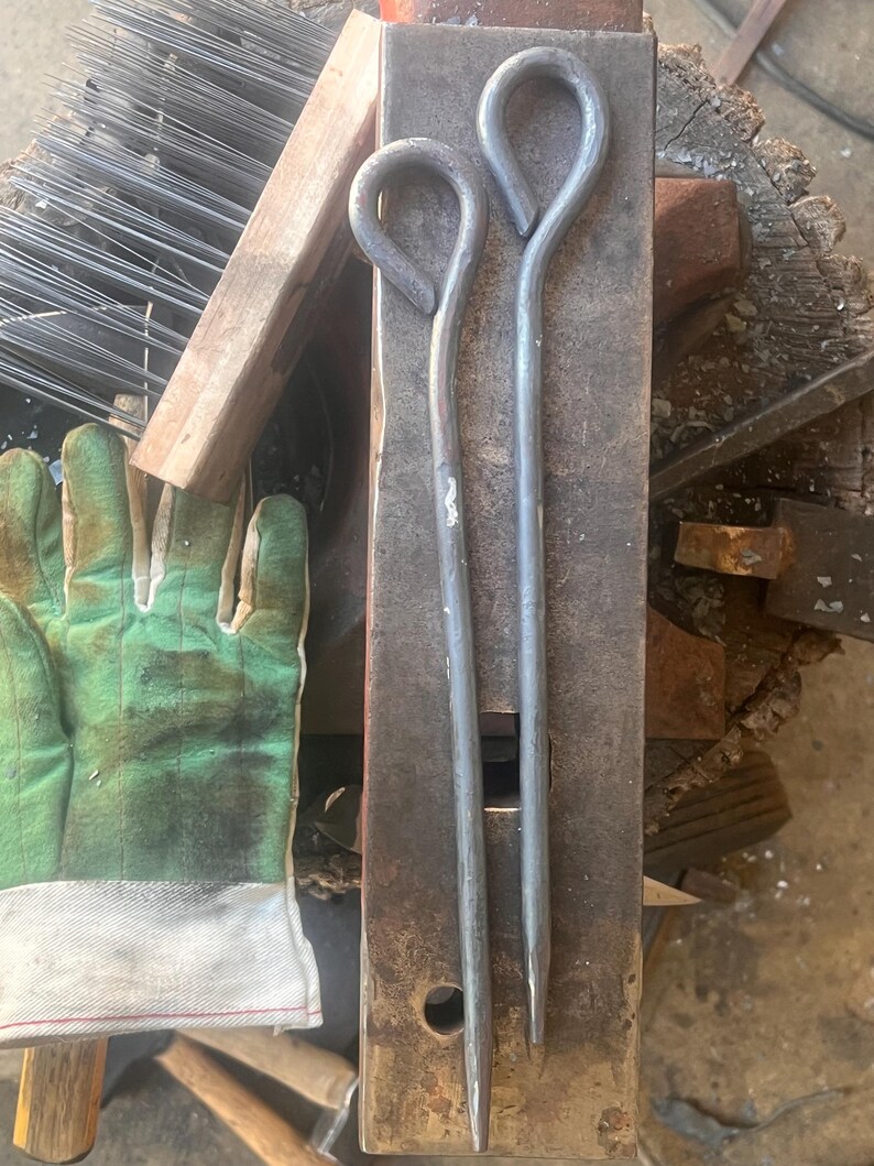 Handforged Heavy Duty Steel Eye Stakes - Etsy
