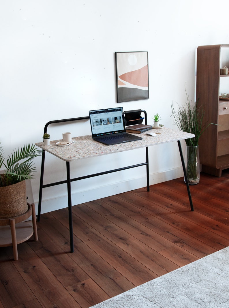 RECYCLED STUDY DESK Laptop Work Desk Home Office Desk Aesthetic Study ...