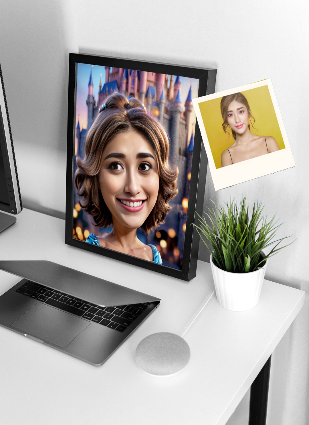 Custom Princess Cartoon Portrait, Digital Download, Princess Caricature ...