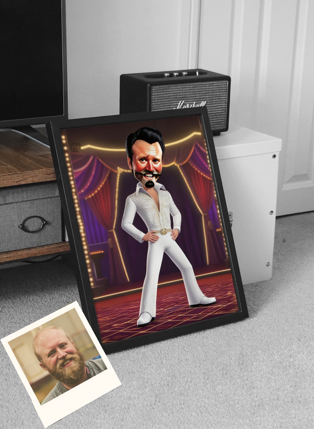 Custom Elvis Cartoon Portrait, Digital Download, Caricature From Photo ...