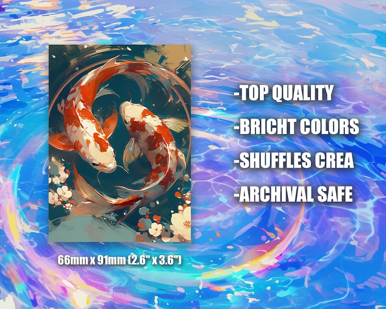 MTG Card Sleeves: Artistic Koi Fish – Durable TCG Protection for Magic ...