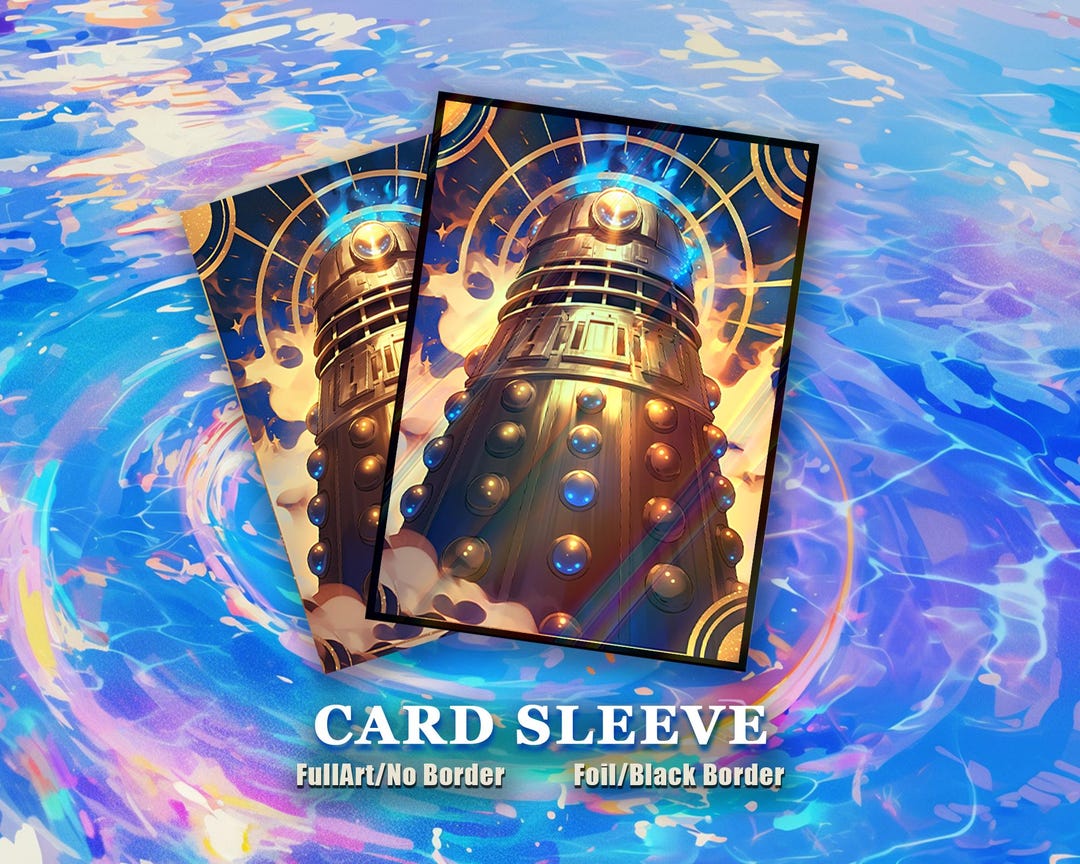 MTG Card Sleeves: Golden Dalek Vision High Quality Sleeves, Suitable ...