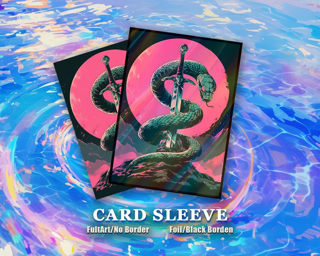 Card Sleeves: Snake - Wrapped Blade High Quality Sleeves, Suitable for ...