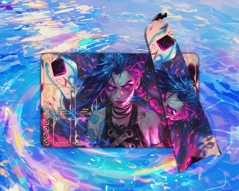 Riftbound Zones Playmat: Arcane Theme – 24"x14" Custom TCG/MTG Playmat ...