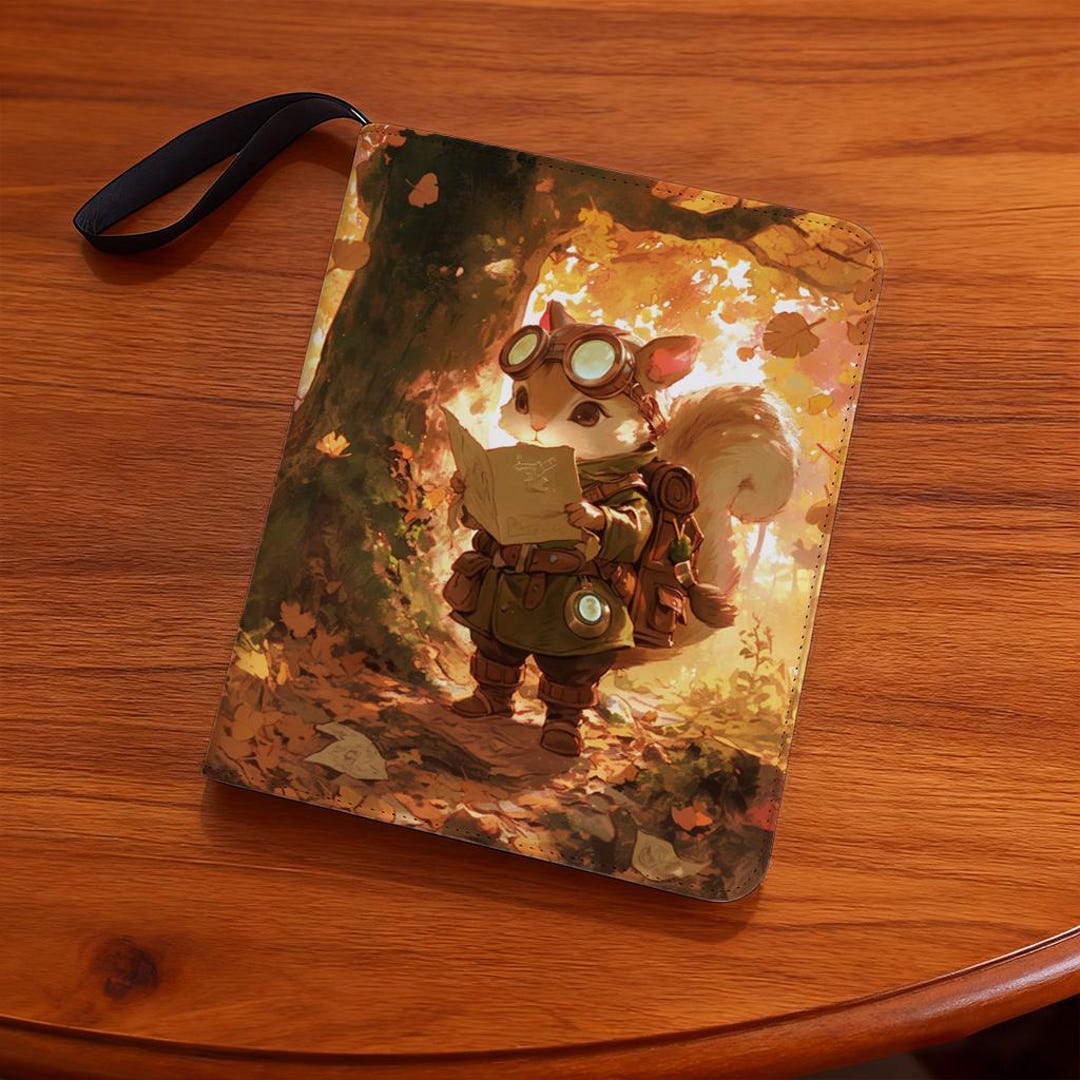 Trading Card Binder, 4/9 - Pocket Album Map-reading Squirrel – Stores ...