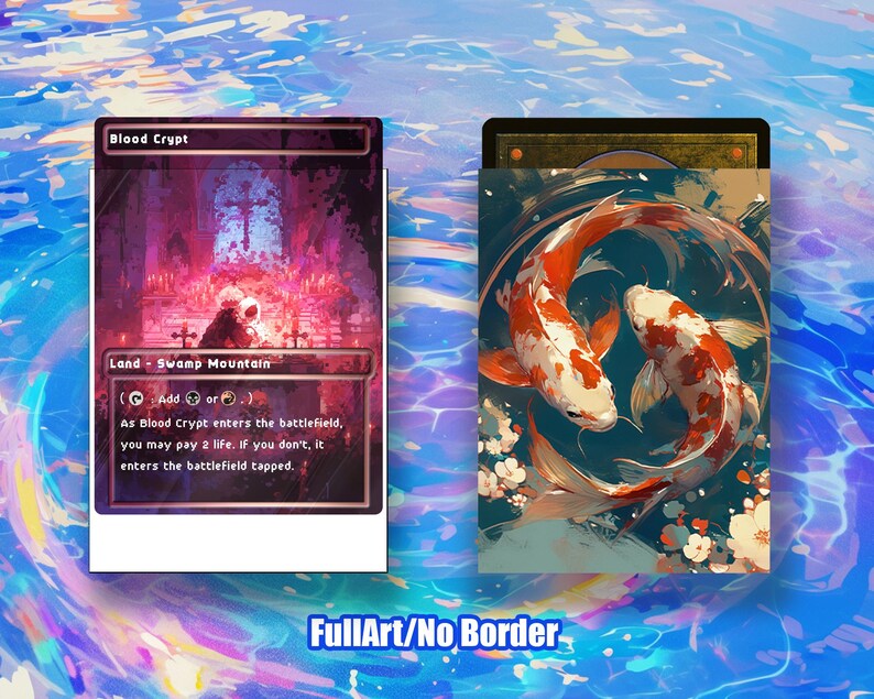 MTG Card Sleeves: Artistic Koi Fish – Durable TCG Protection for Magic ...
