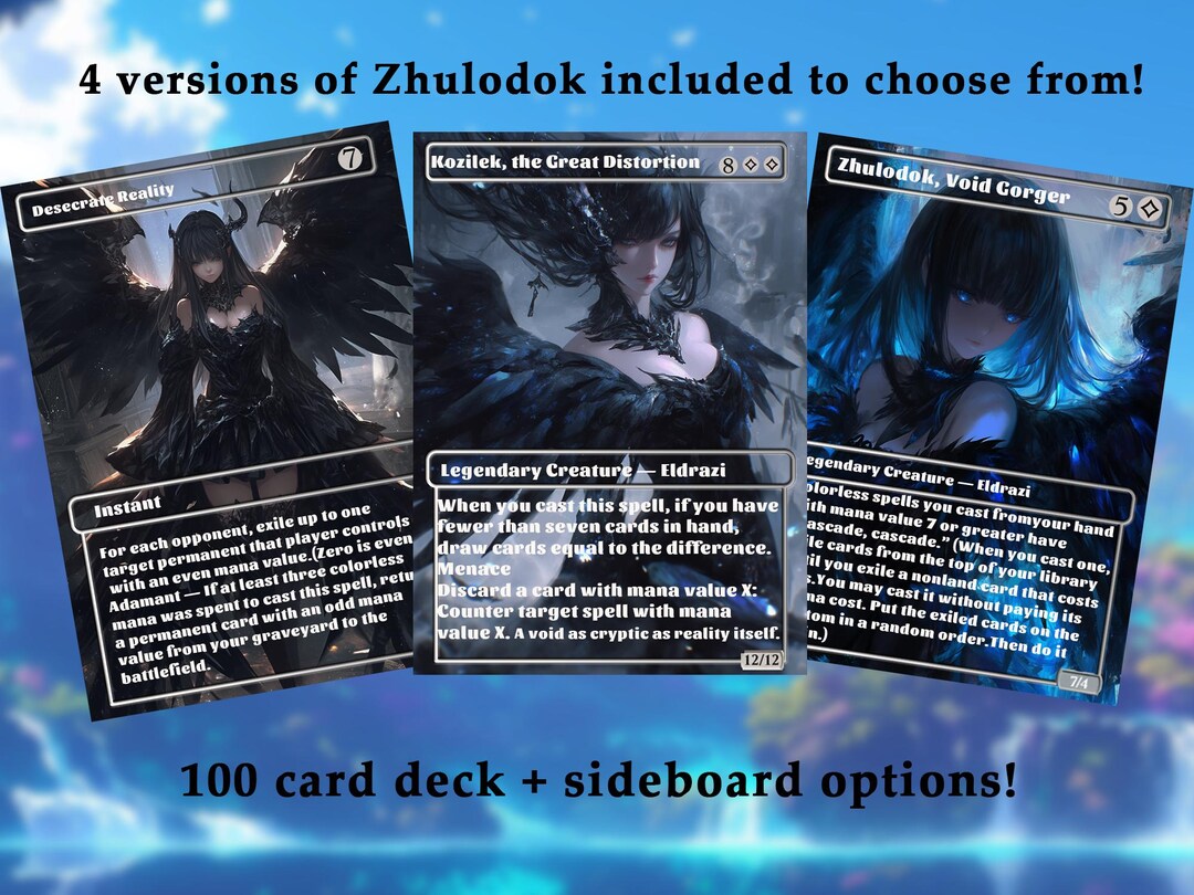 100+ Zhulodok Eldrazi Anime Style Waifu Proxy Commander Deck Special ...