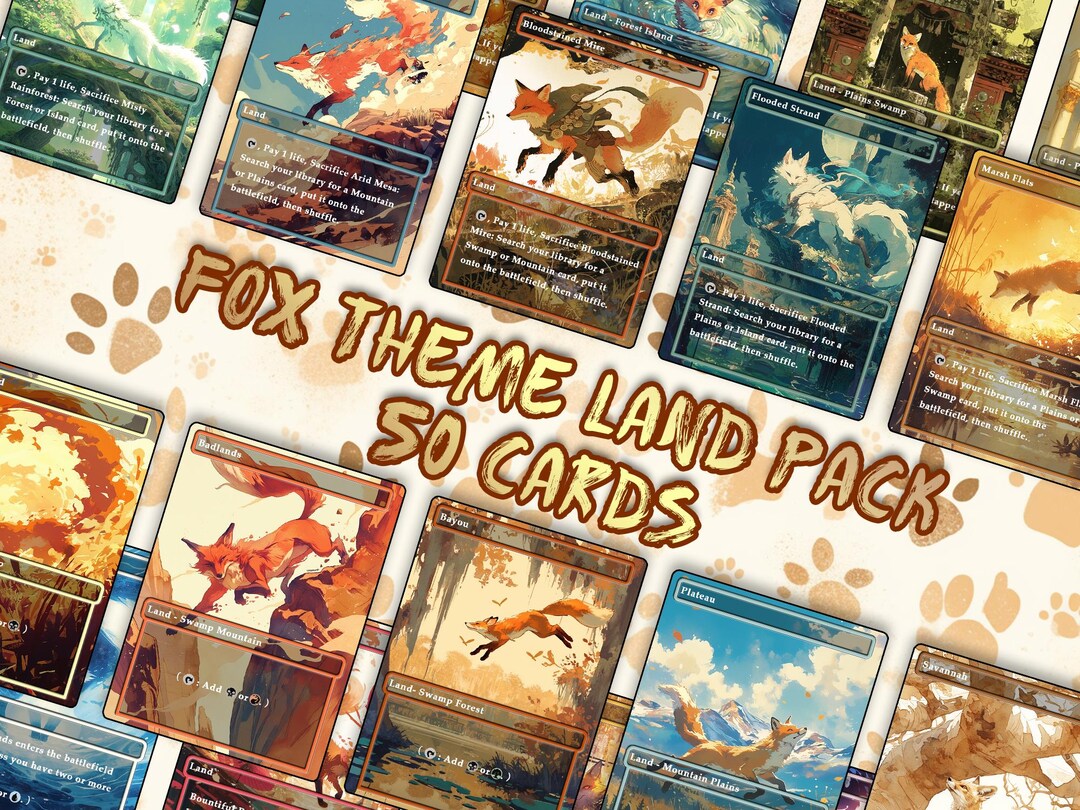 Fox Theme Mega Land Pack, 50 Unique Borderless Custom Proxy Lands High ...