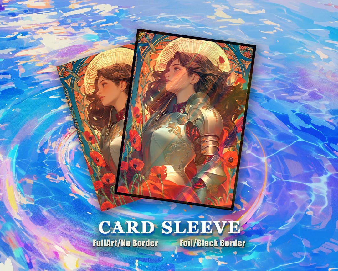 MTG Card Sleeves: Armored Lady High Quality Sleeves, Suitable for All ...
