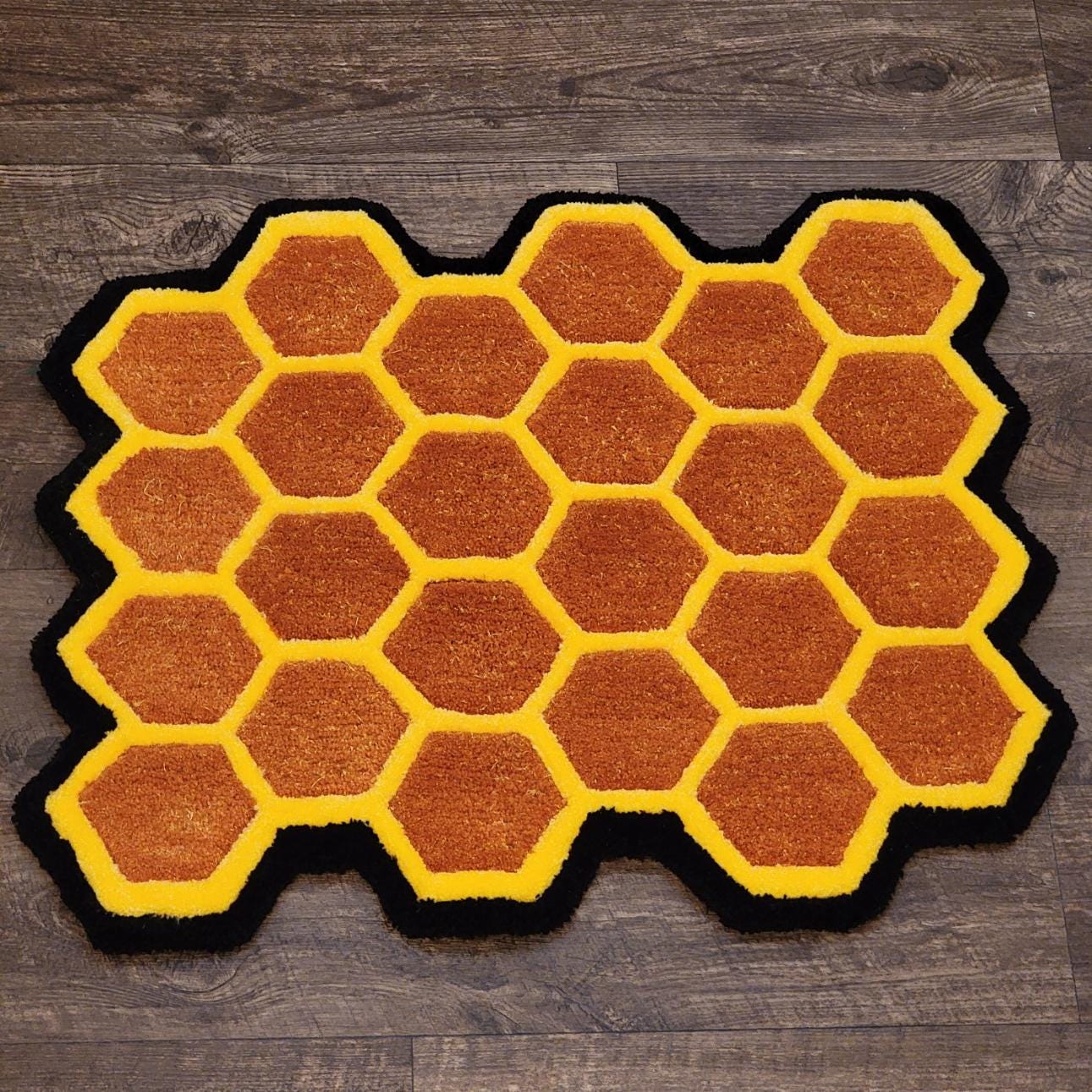 Honeycomb Handmade Tufted Rug - Etsy