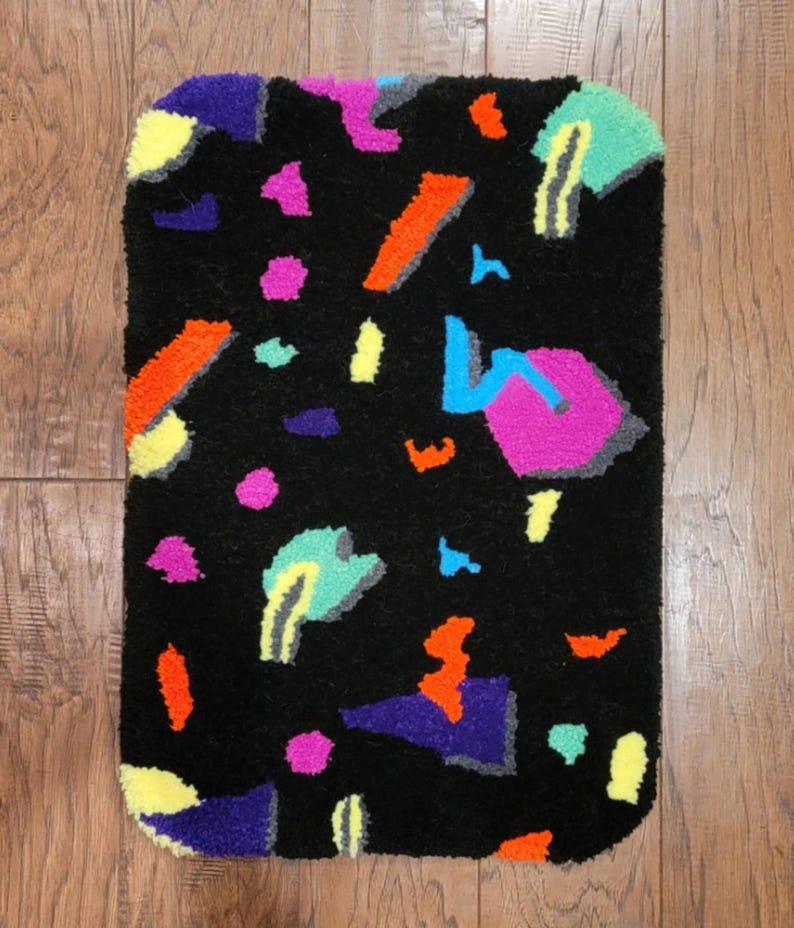 Classic Arcade Style Handmade Tufted Rug - Etsy