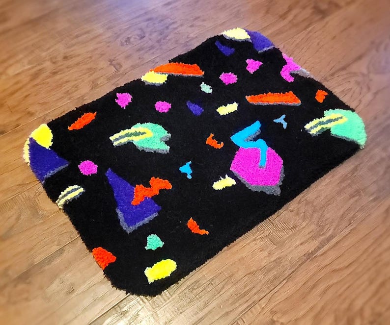 Classic Arcade Style Handmade Tufted Rug - Etsy
