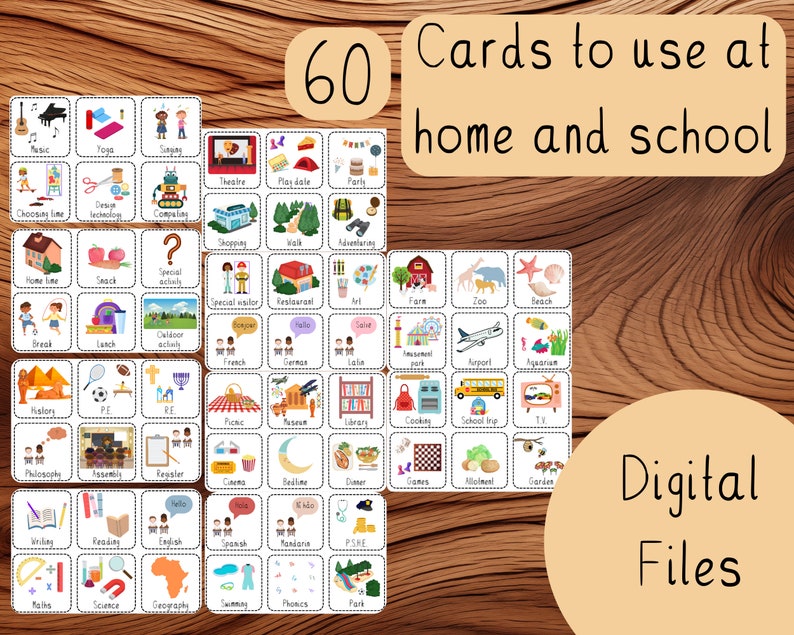 Editable Visual Timetable Now and Next Children Home School Classroom ...