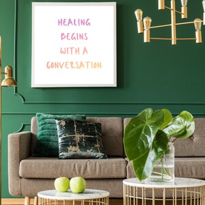 Therapy Office Decor - Counselling Poster - Mental Health Print ...
