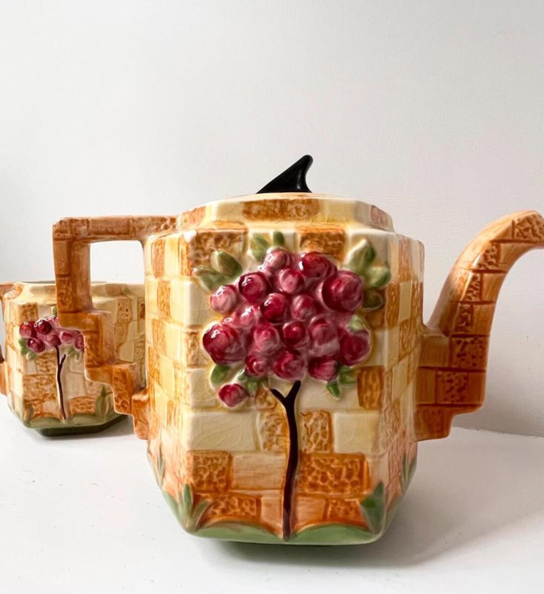 Art Deco Antique Tea Set 1930s Beswick Sundial 4 Piece Teapot, Milk Jug ...