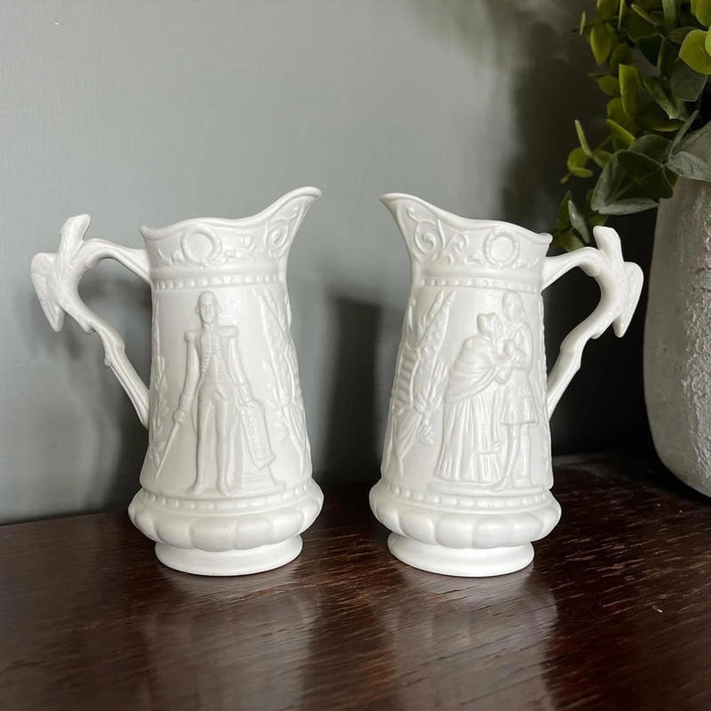 Vintage Pair of Highly Collectible Portmeirion Parian Ware Jug George ...