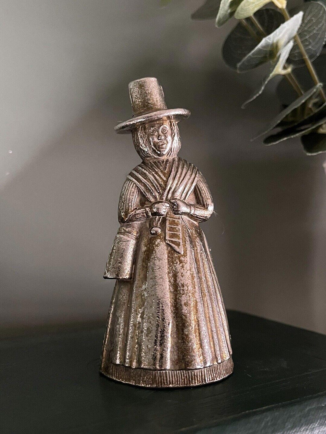 Vintage Brass Bess, Tea Table Bell, Hotel Bell, Welsh Lady, Desk ...