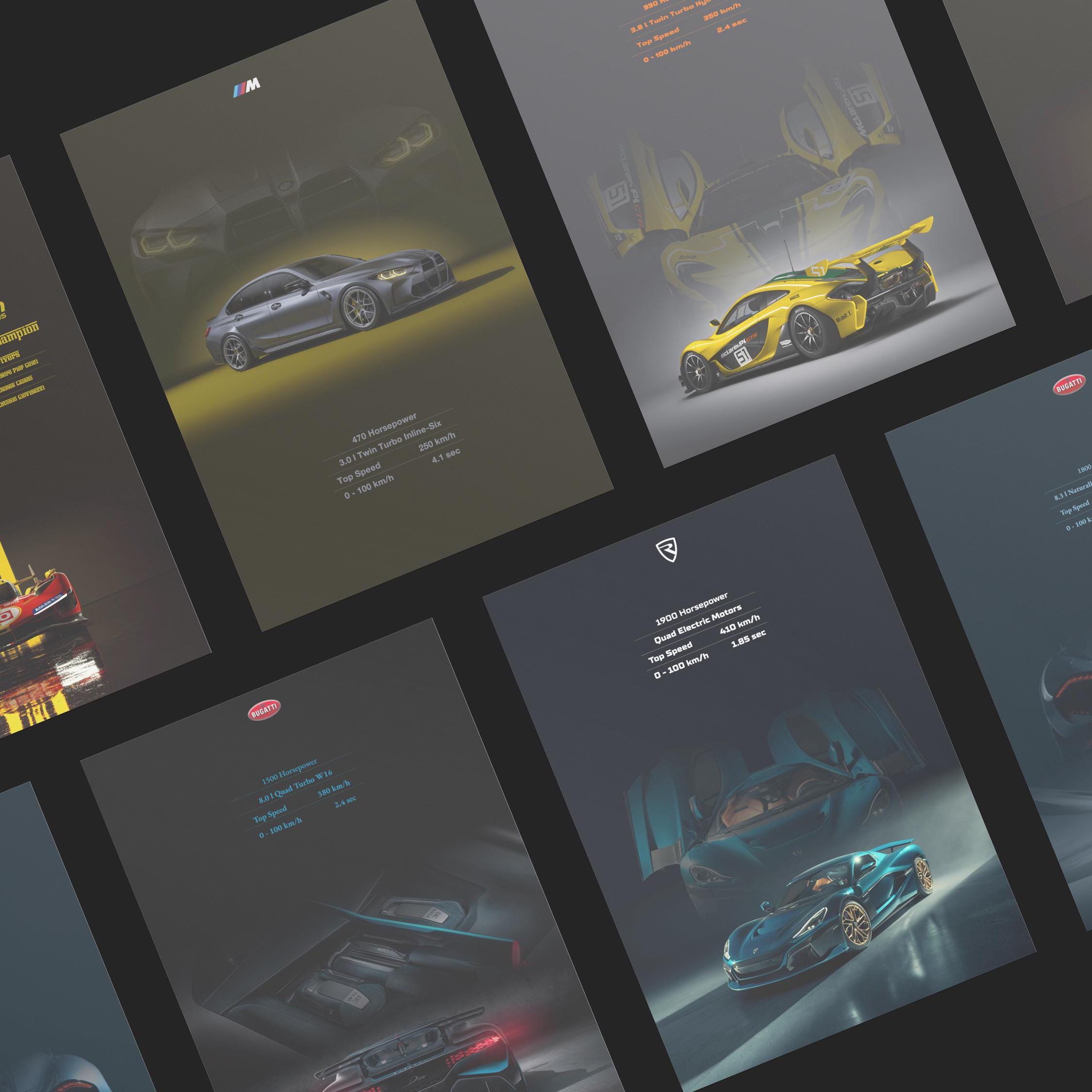 Mclaren P1 GTR Poster - Hypercar Wall Art - Modern Car Print - Perfect ...