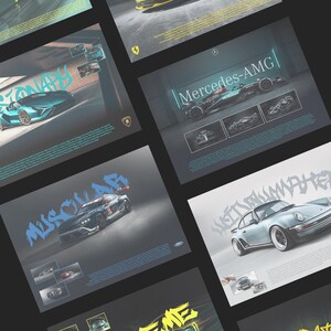 Aston Martin Vanquish Poster Supercar Wall Art Modern Car Print Perfect ...