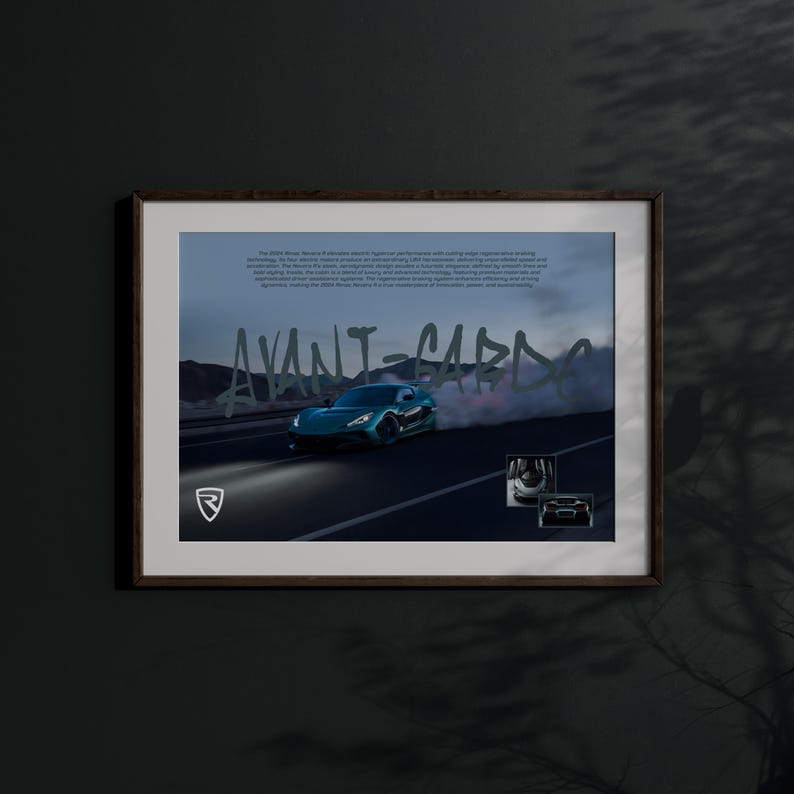 Rimac Nevera R Poster Hypercar Wall Art Modern Car Print Perfect Wall Art for Car Lovers Great ...