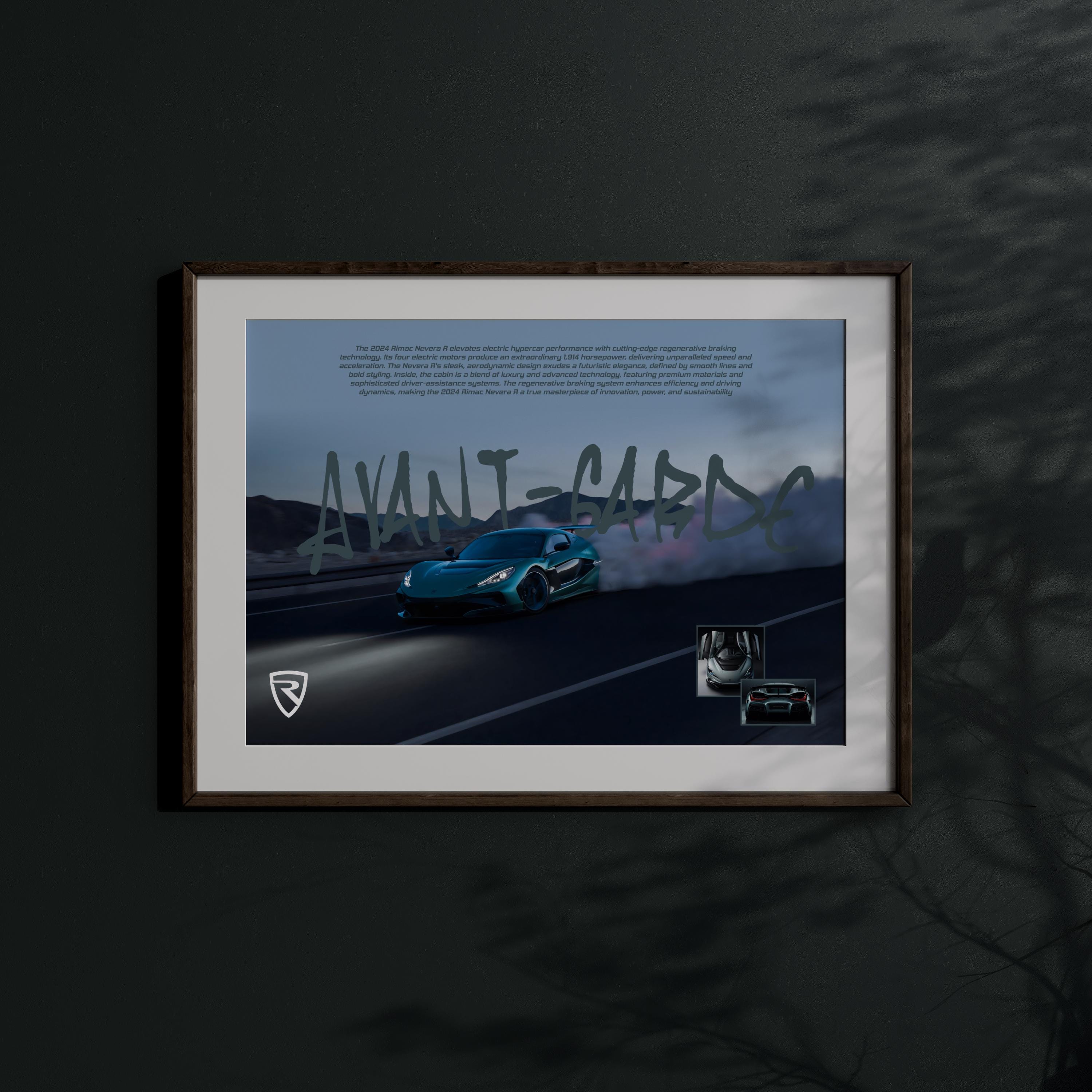 Rimac Nevera R Poster - Hypercar Wall Art - Modern Car Print - Perfect ...