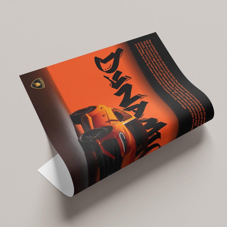 Lamborghini Urus SE Poster Supercar Wall Art Modern Car Print Perfect ...