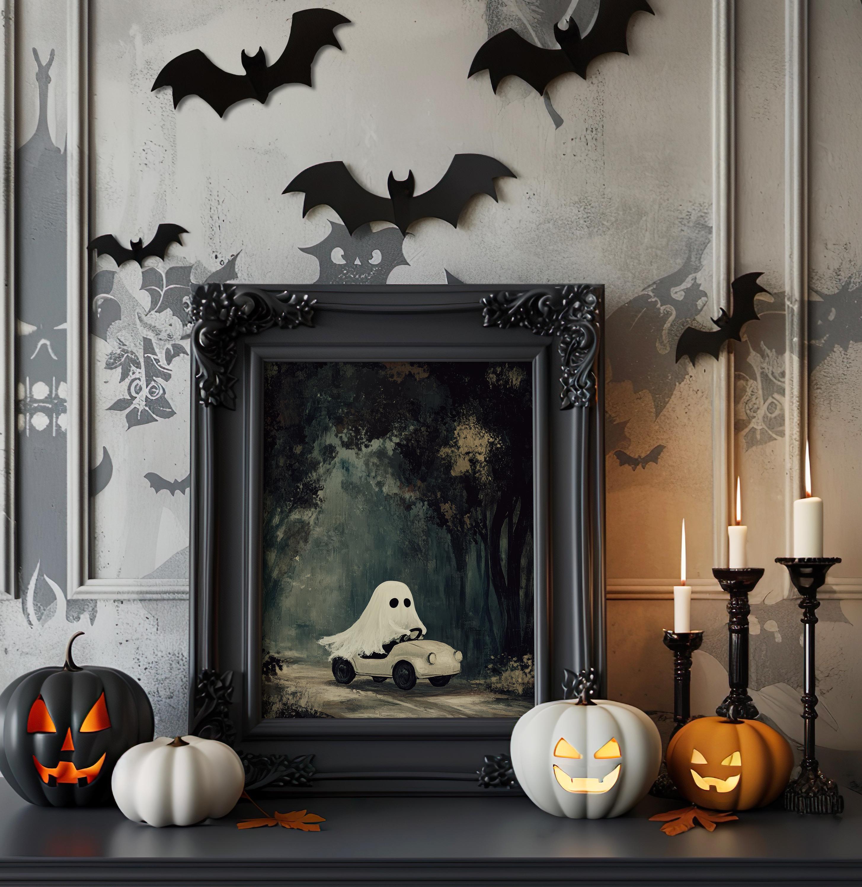 Cute Ghost Art Print Download for Halloween Wall Decor Funny Ghost ...