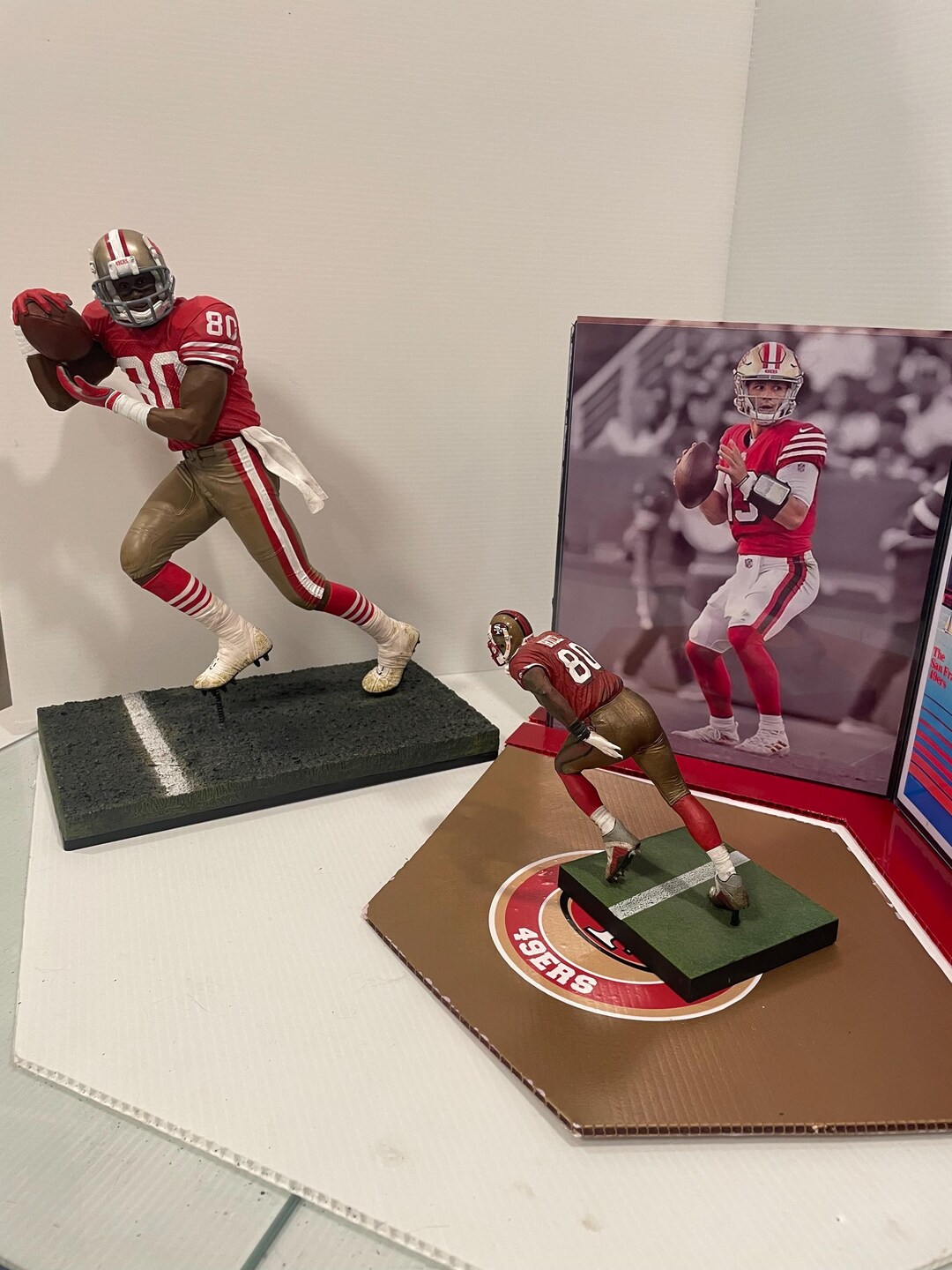 Jerry Rice 12” Variant SF 49er Uniform + Free Custom 6” Jerry Rice ...