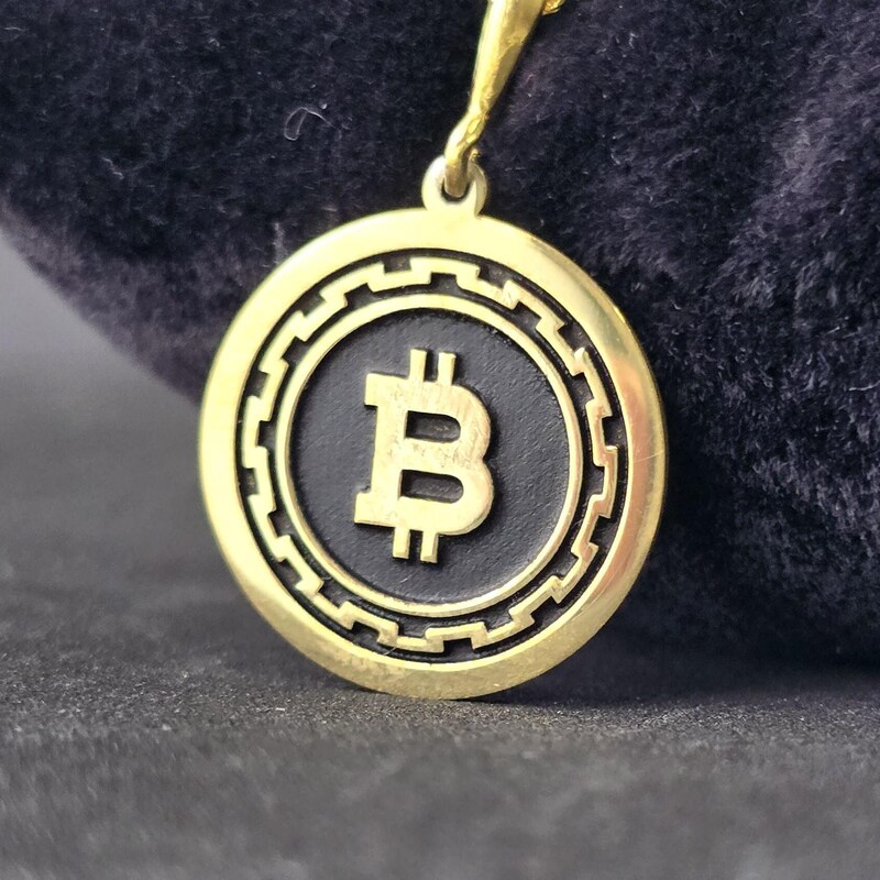 Bitcoin Necklace - Etsy