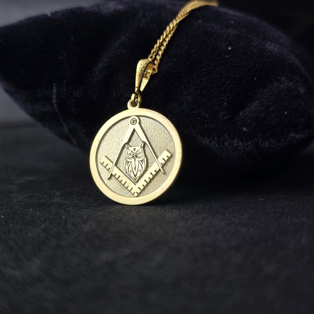 Mason Necklace, Symbolic Pendant, Freemason Masonic Jewelry ...