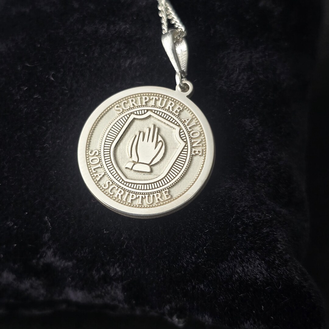 The Scripture Alone , Scripture Alone Necklace, Sola Alone , Religious ...