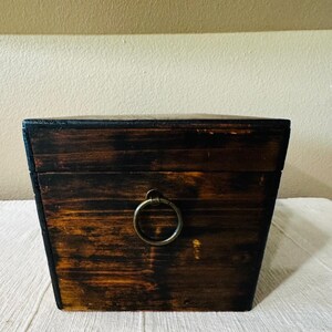 Rustic Wooden Storage Box - Etsy